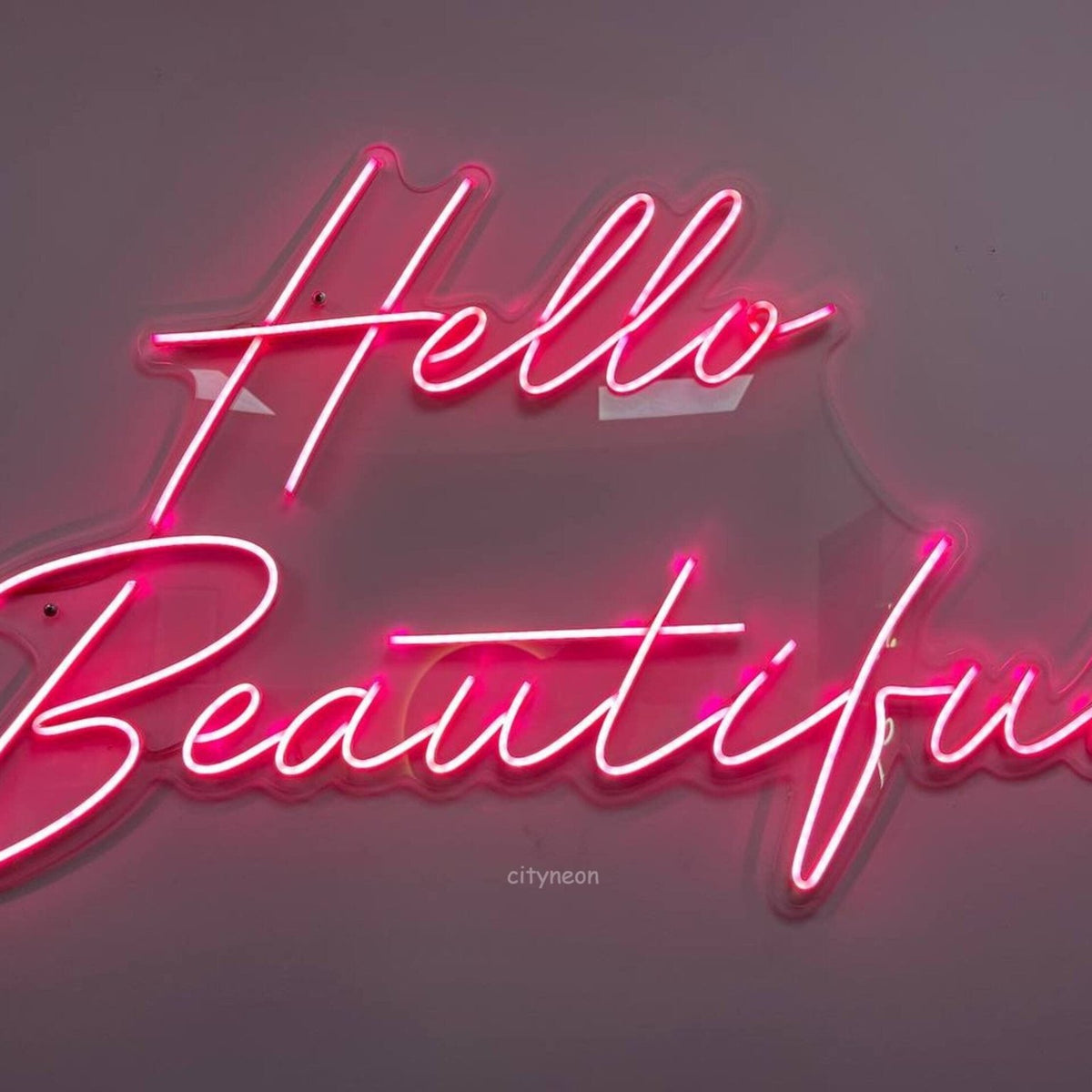 Hello Beautiful Neon Sign | Eye-Catching Neon Designs for Any Interior