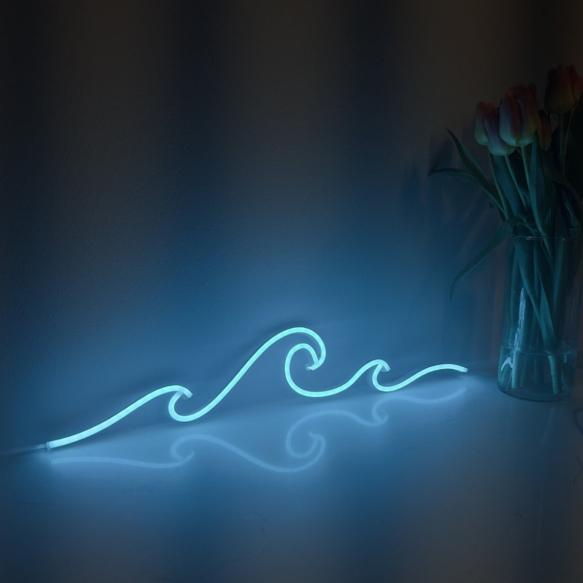 Ocean Wave Neon Sign - Sea LED Neon Light - Water Nature Bedside Custom ...