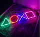PlayStation Neon Sign - Iconic Gaming Symbols LED Wall Art, Perfect for ...