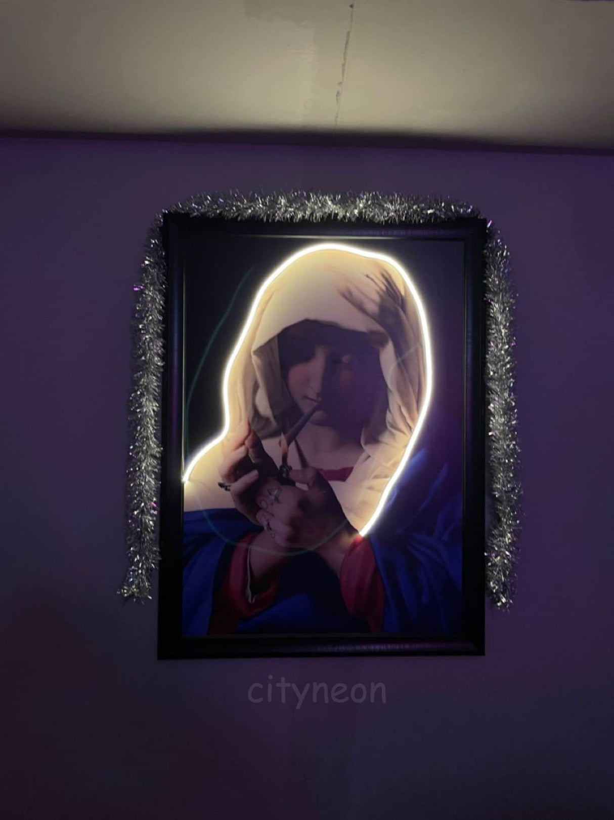 Maria Pop Art Framed Neon Sign – CityNeon