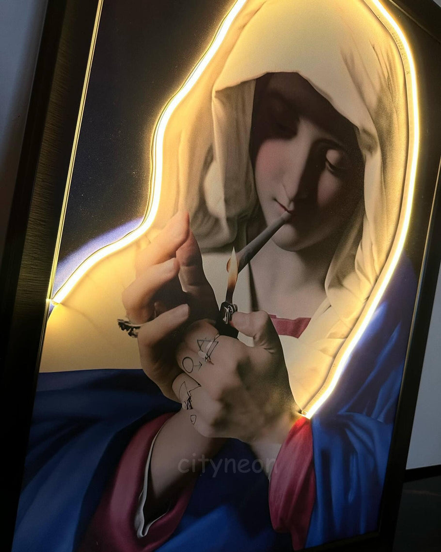 Maria Pop Art Framed Neon Sign – CityNeon