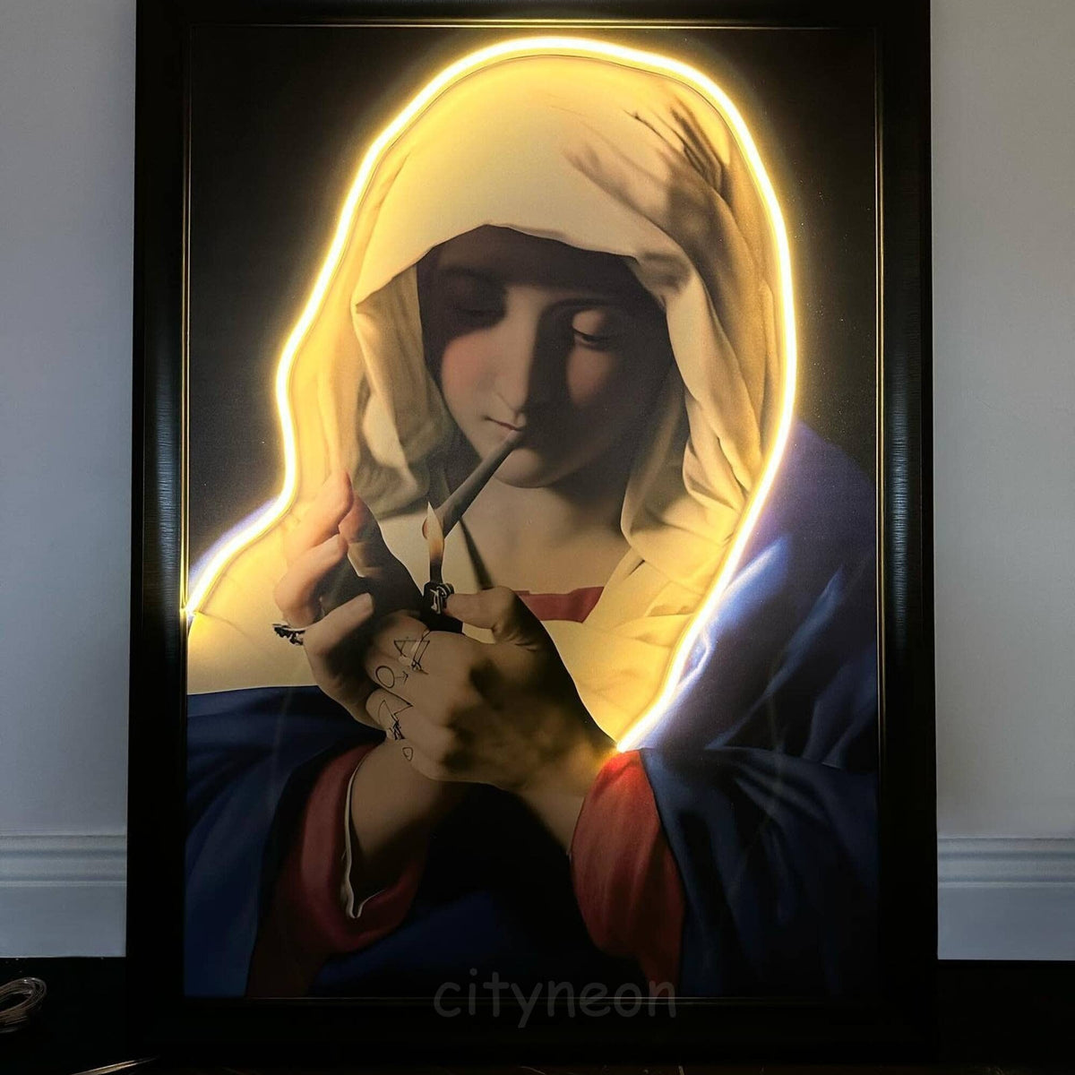 Maria Pop Art Framed Neon Sign – CityNeon